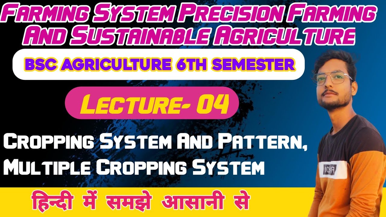 Cropping System And Pattern, Multiple Cropping System | Lecture-04 ...
