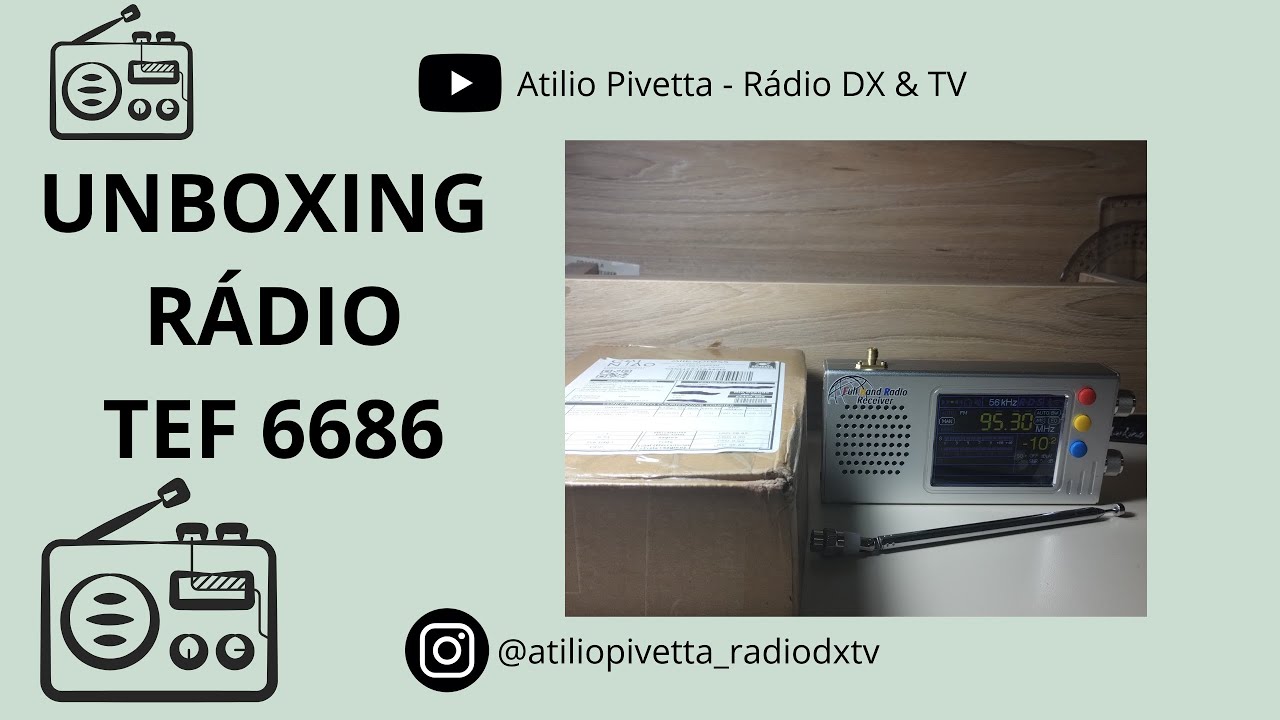 UNBOXING E MINHAS IMPRESSÕES DO RÁDIO TEF6686 - YouTube