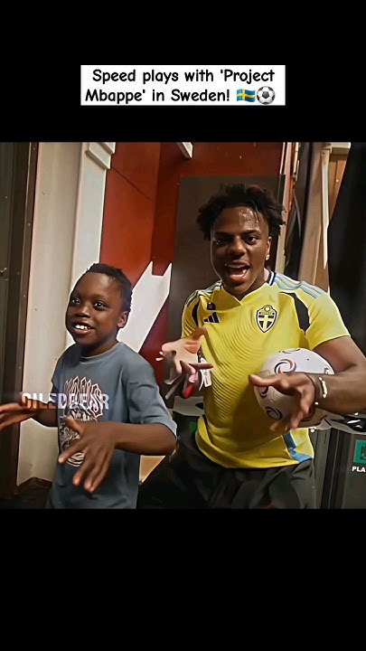 Speed played with 'Project Mbappe' in Sweden! 🇸🇪⚽️ #ishowspeed #speed #tenge #mbappe #football # ...