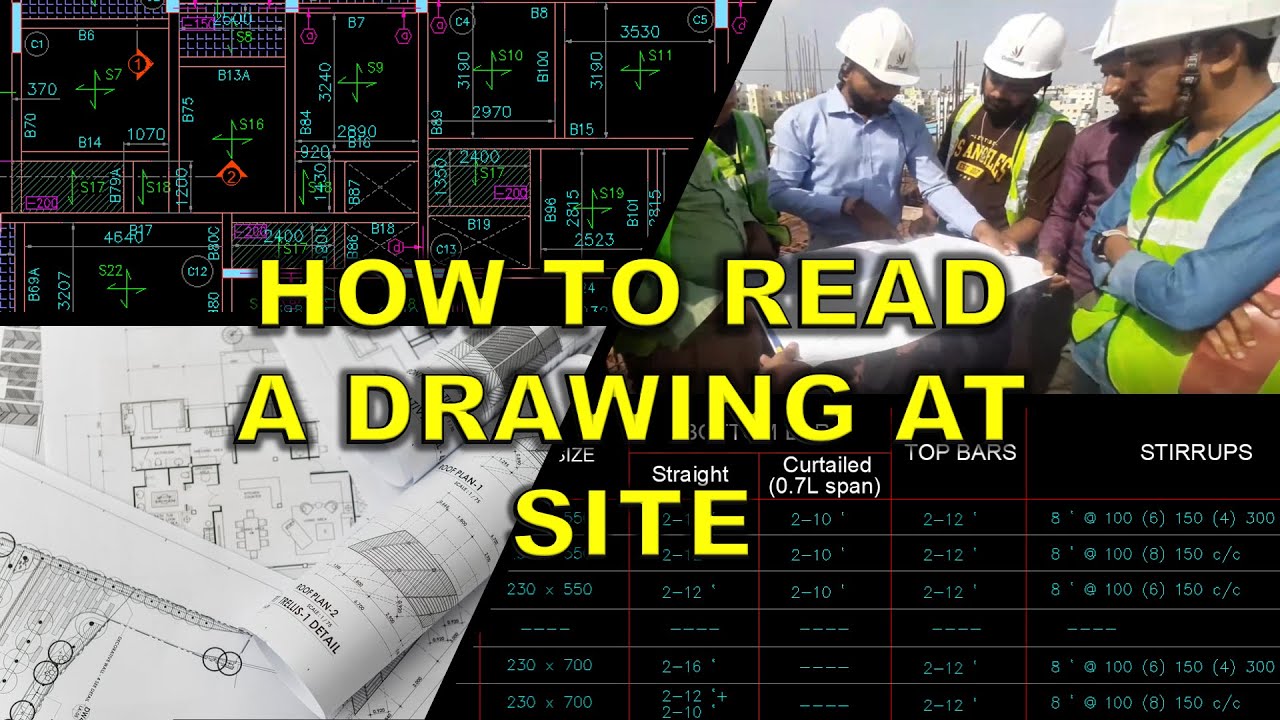 HOW TO READ A DRAWING AT SITE - YouTube