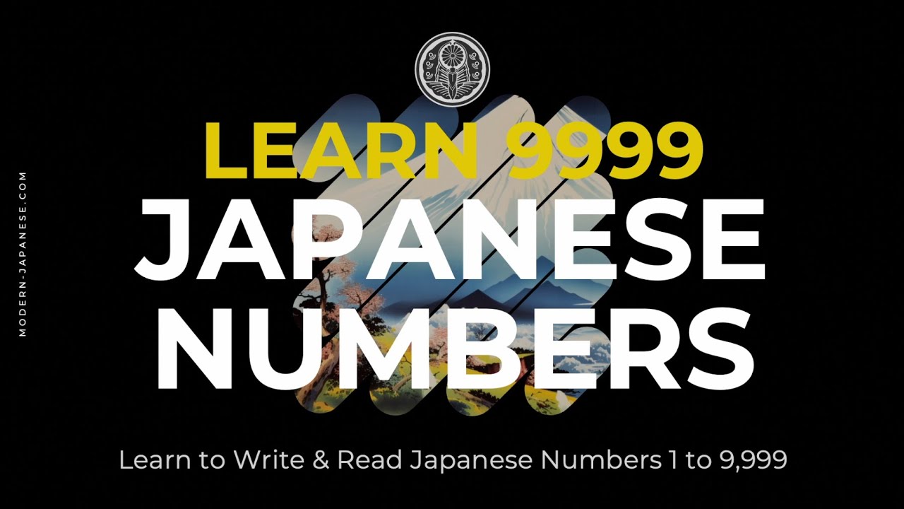 Easy Japanese Numbers 1to 9999. Learn Elementary School Grade 1 Kanji ...