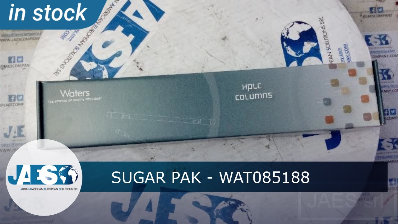 SUGAR PAK - WAT085188 (IN STOCK) - Colonna HPLC - HPLC column - YouTube