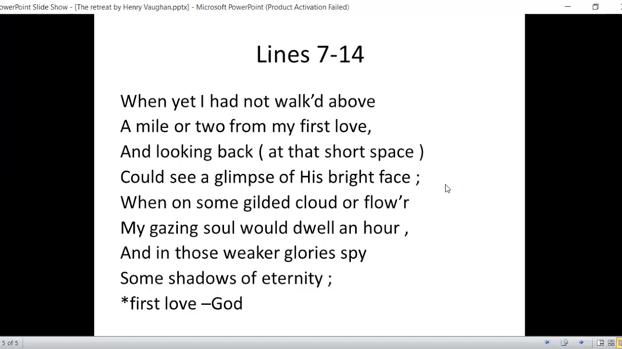 The Retreat by Henry Vaughan( Metaphysical Poet ) - YouTube