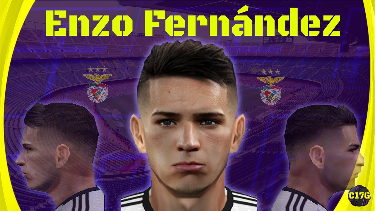 ENZO FERNÁNDEZ! Face/Cara HD - Hair| Link Directo| eFootball PES 2023 ...