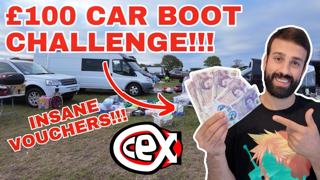 £100 Car Boot Challenge – Turned Into INSANE Vouchers!!! - YouTube