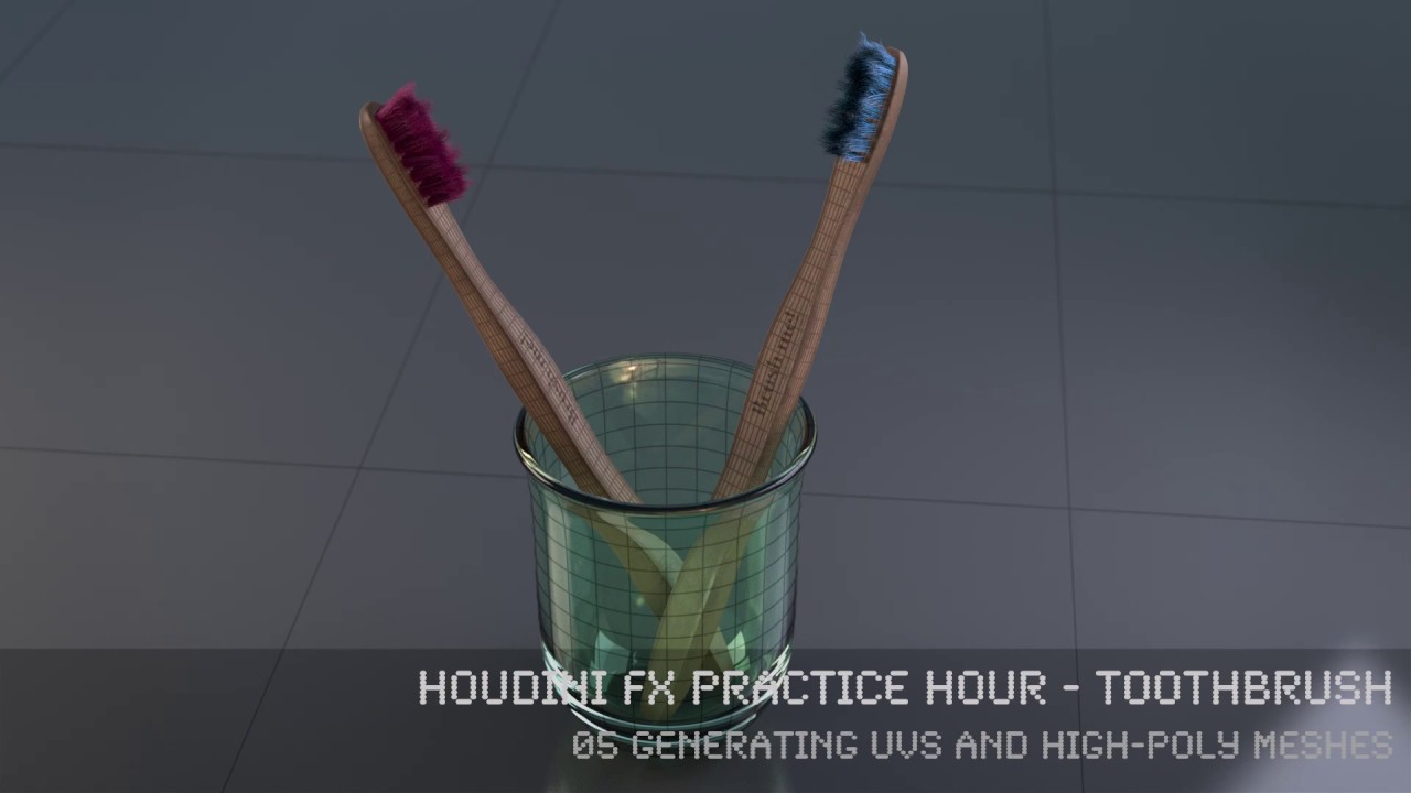 Toothbrush - 05 Generating UVs and High Poly Meshes - YouTube