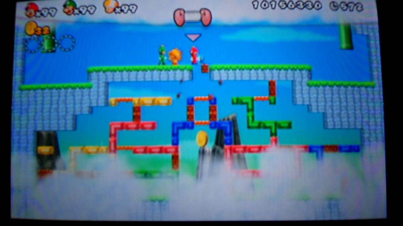 New Super Mario Bros Wii Multiplayer Walkthrough: World 9-3 - YouTube