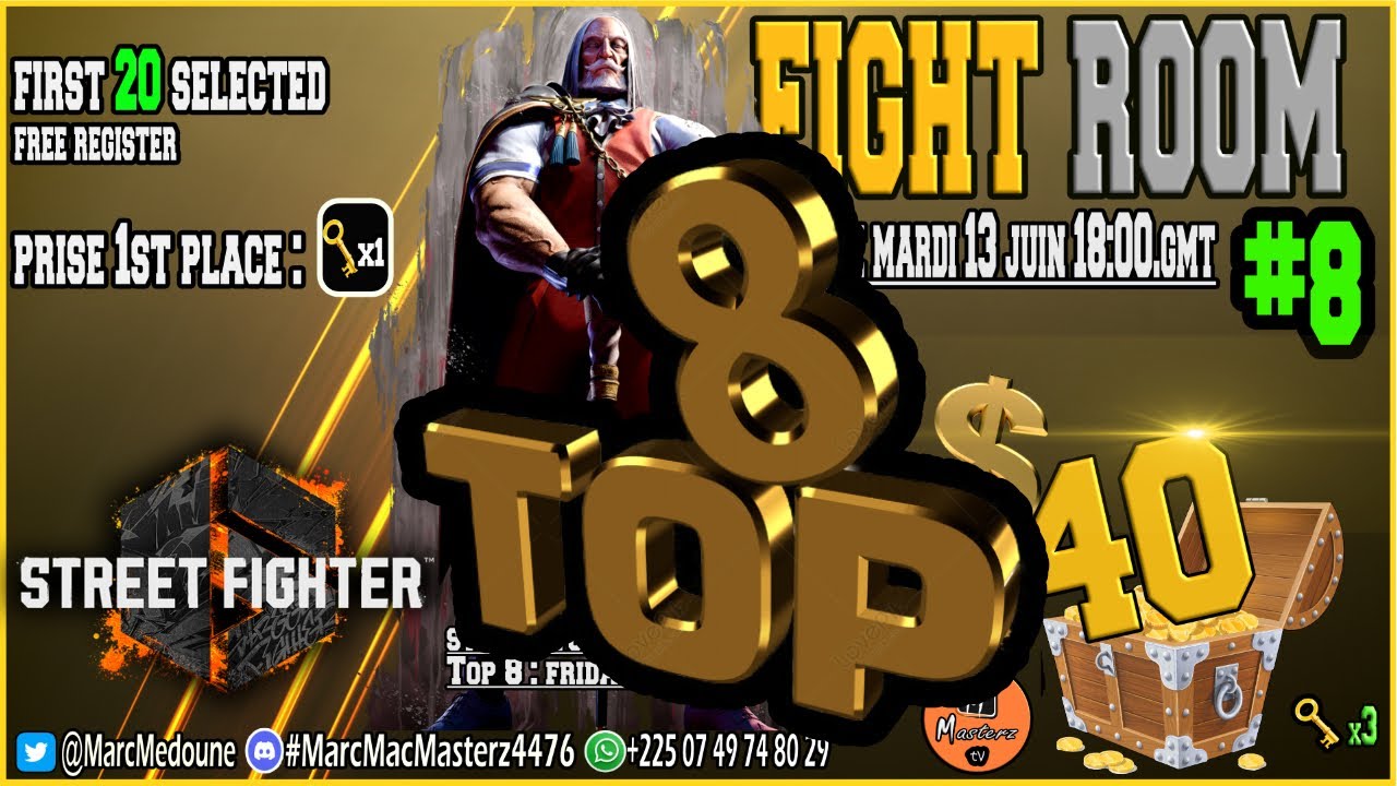 FIGHT ROOM Challenge #8 (TOP 8) Street Fighter 6 - YouTube