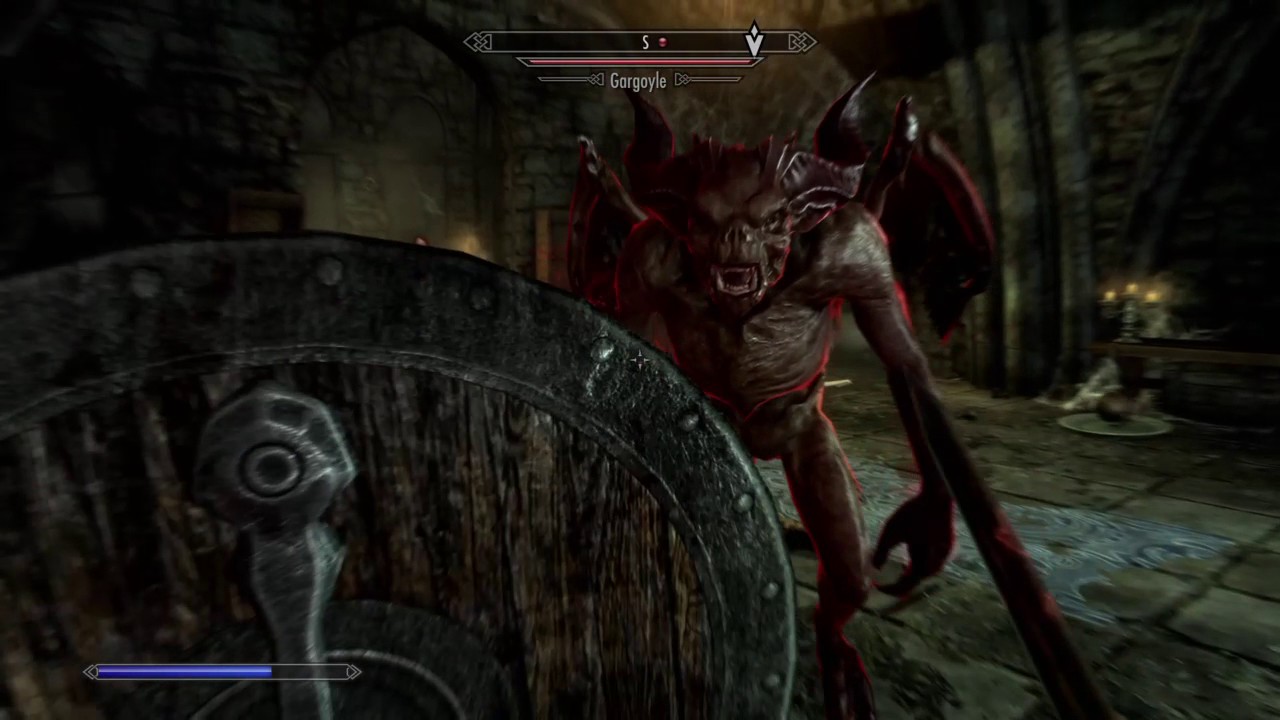 Skyrim how to kill a gargoyle - YouTube