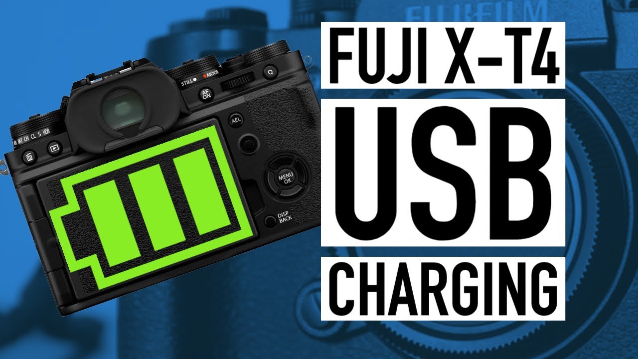 Fuji XT4 USB Charging via Computer - YouTube
