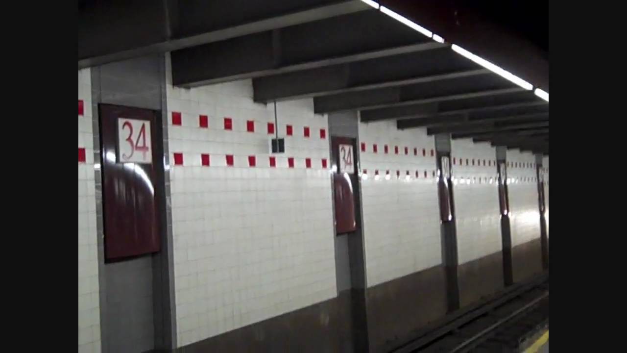 MTA NYCT R46 (V) Train Arriving At 34 Street/Herald Sq [Filmed on Last ...