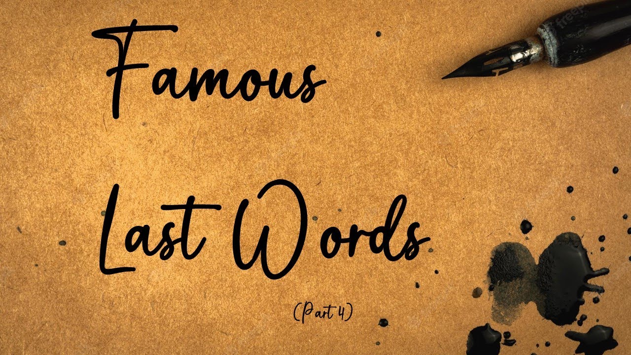 Famous Last Words part 4 - YouTube
