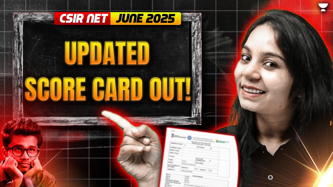 CSIR NET June 2025 Updated Score Card Out | CSIR NET Score Card Update ...
