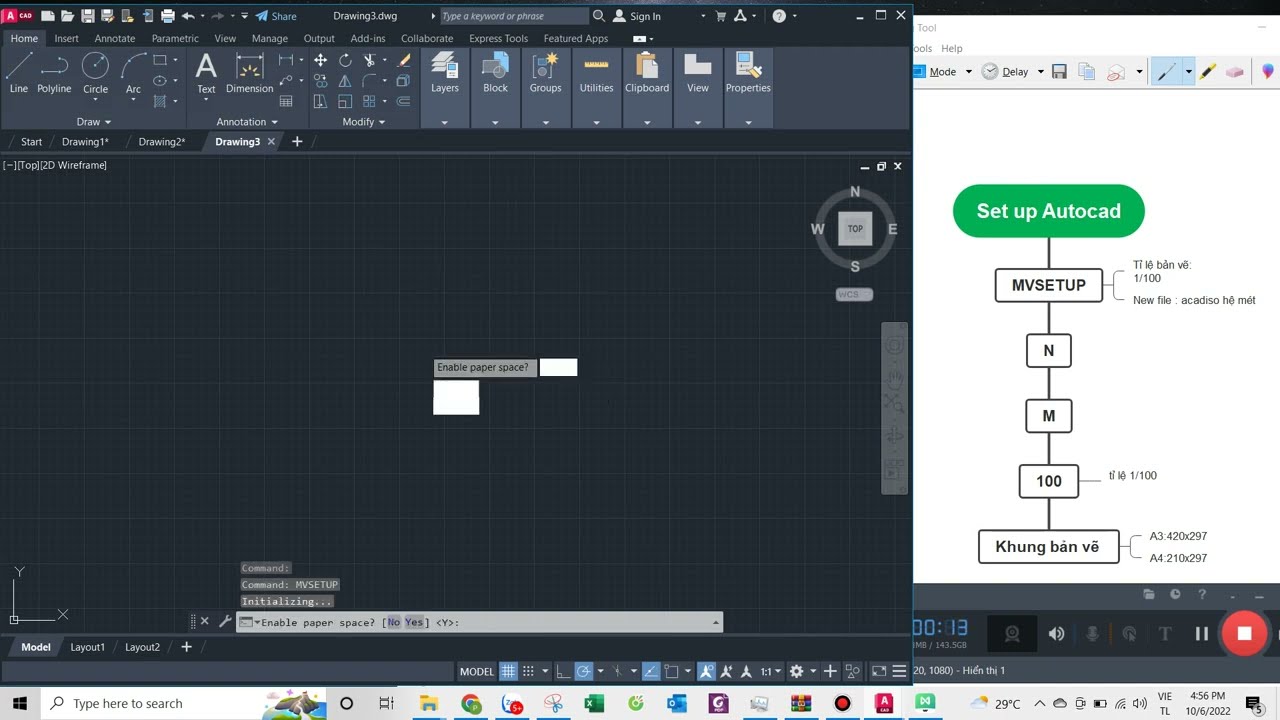 Setup drawing autocad follow metric unit. - YouTube
