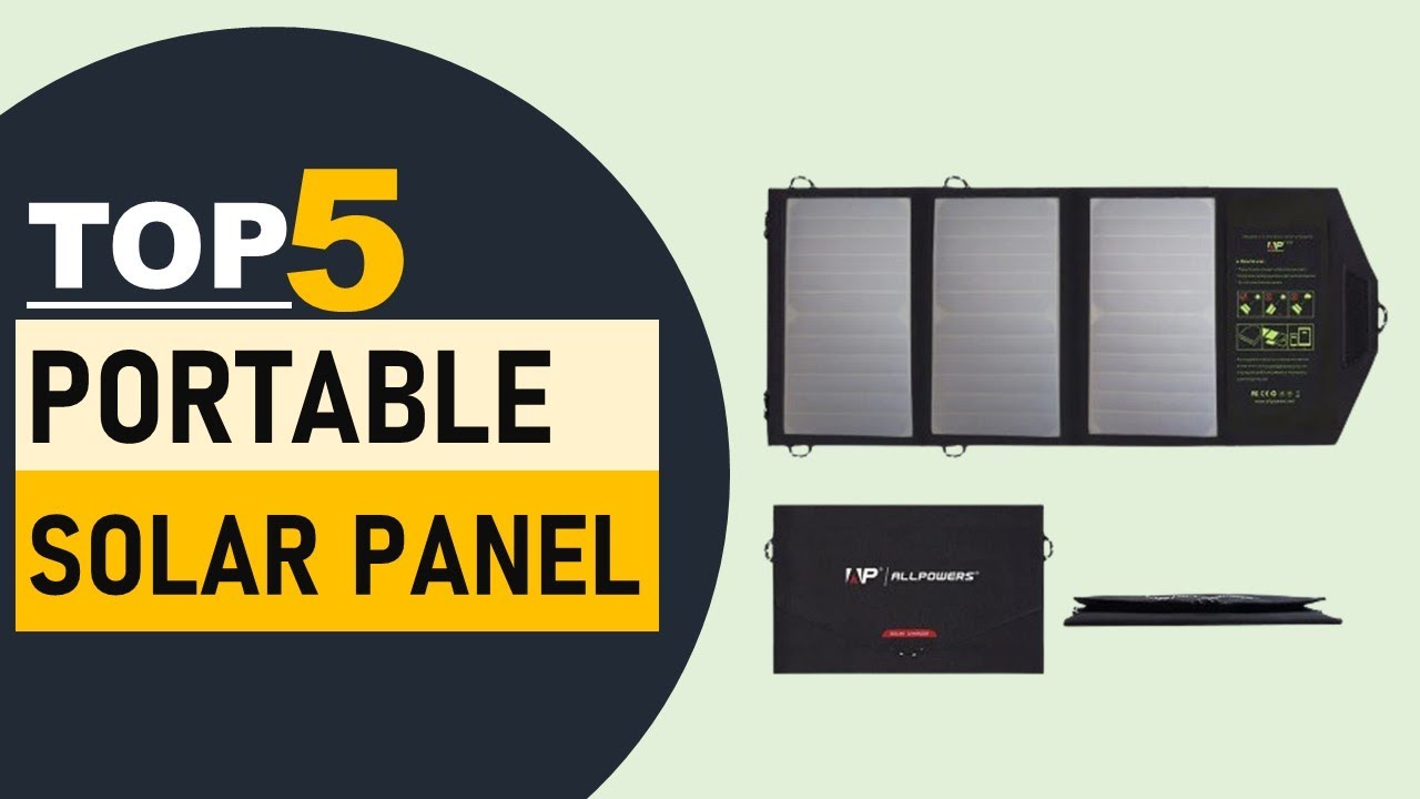 Top 5 Portable Solar Panel in 2024 | Best Portable Solar Panel - YouTube