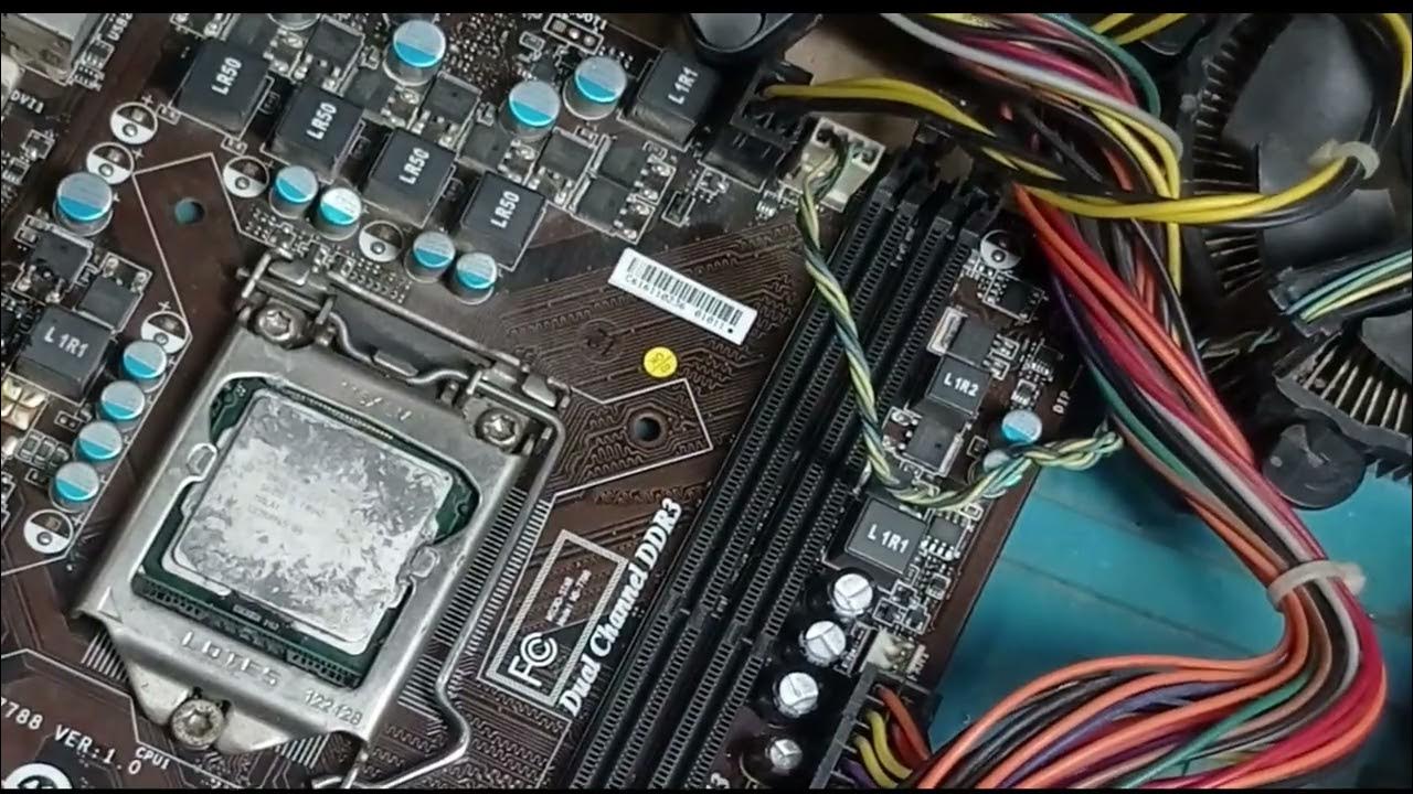 HOW TO REPAIR H61M- P20 (G3) MS 7788 VER 1.0 NO POWER AND NO DISPLAY ...