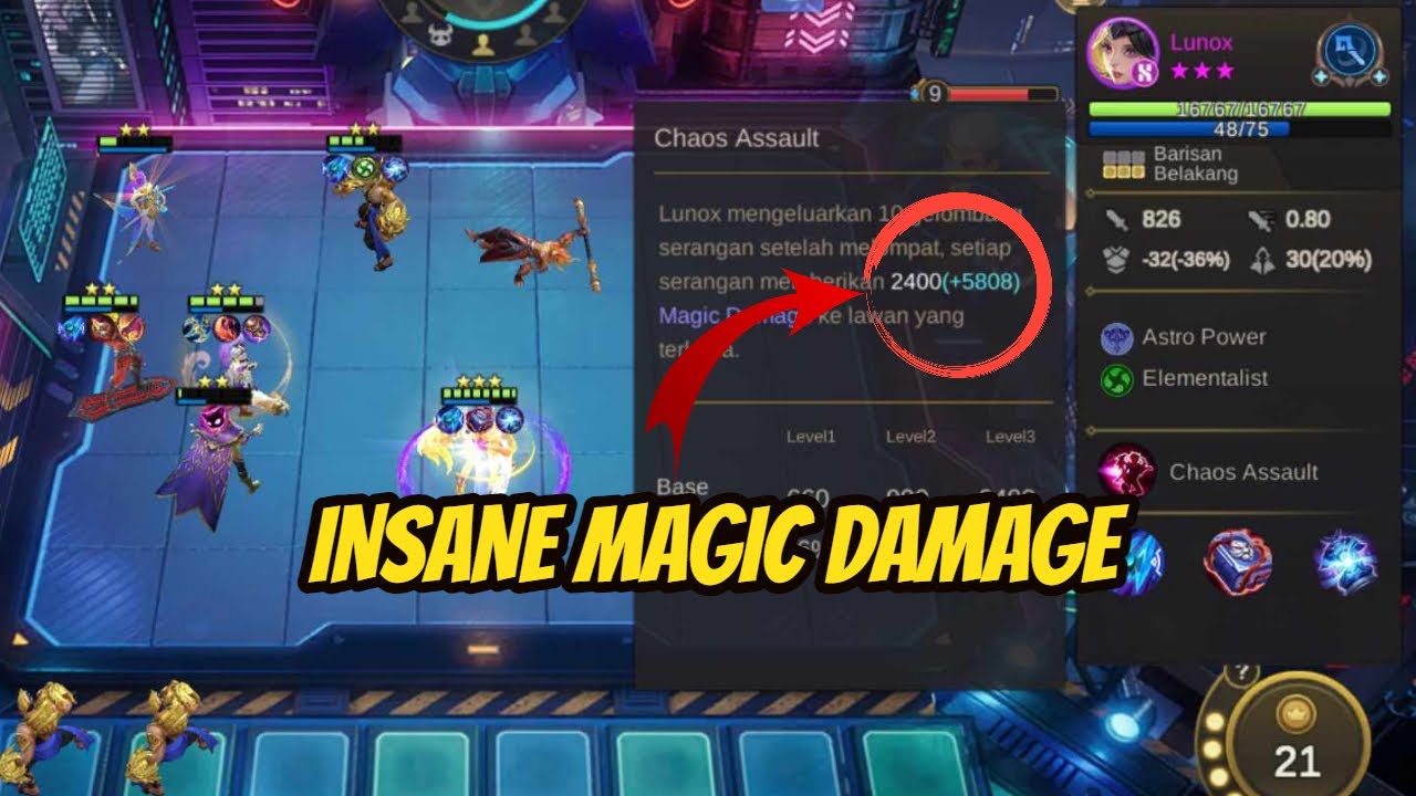 Lunox Mage Insane Magic Damage with Elemental Codex Rune and ...