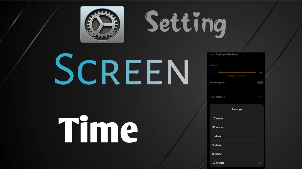 Screen Time Setting | Vivo Me Screen Sever Setting, How To Set Lock ...