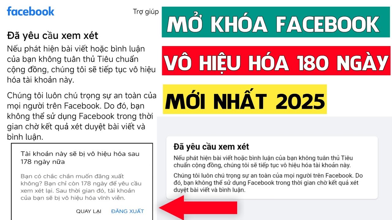 Cách Lấy Lại Tài Khoản Facebook Bị Vô Hiệu Hóa 180 Ngày - Mở Khoá ...