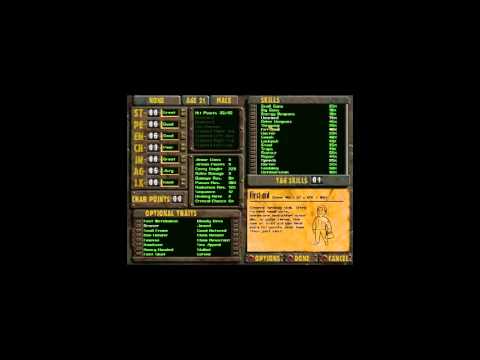 Fallout 2 Part 1 Creating A Unarmed Character! - YouTube
