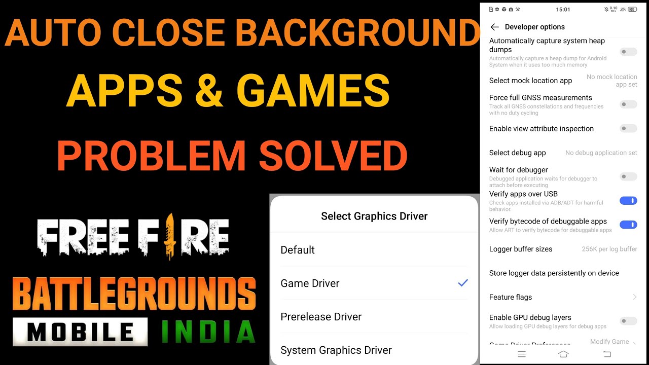 Auto Close Background Apps Android | Recent Apps Auto Close | Free Fire ...