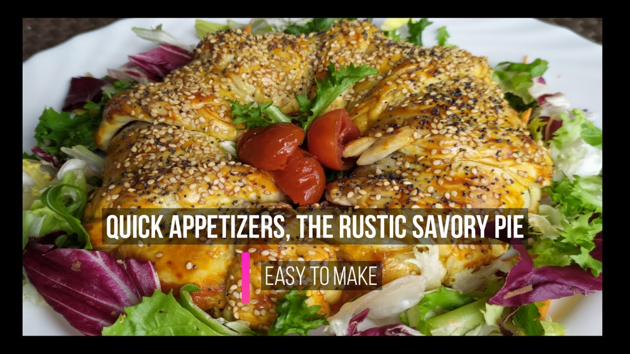 Quick appetizers, the rustic savory pie - Antipasti veloci, la torta ...
