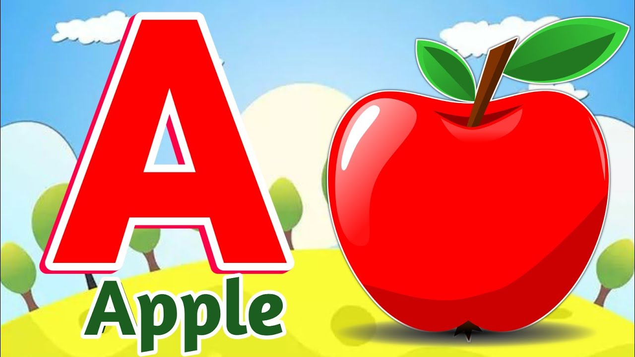 A for Apple, B for Bus, C for Cat, alphabet song and abc phonics rhymes ...