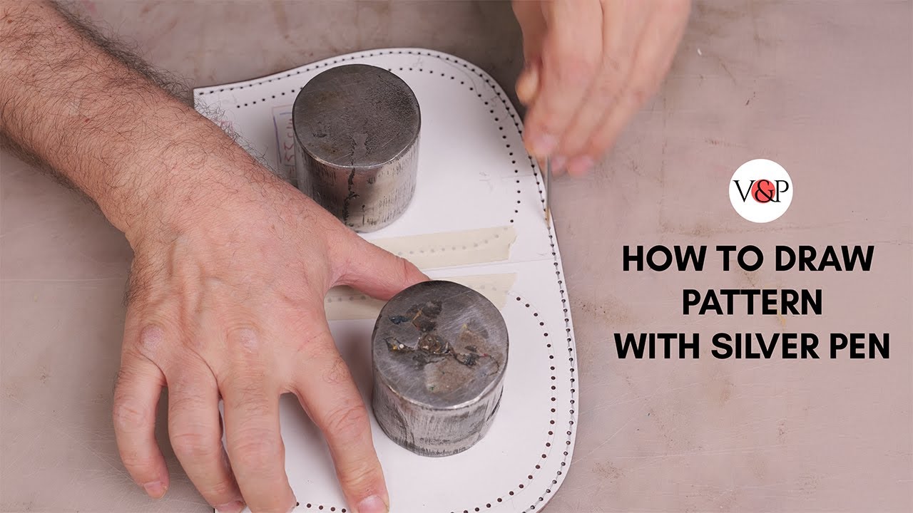 How To Draw a Pattern on Leather Using Silver Pen by Vasile and Pavel ...