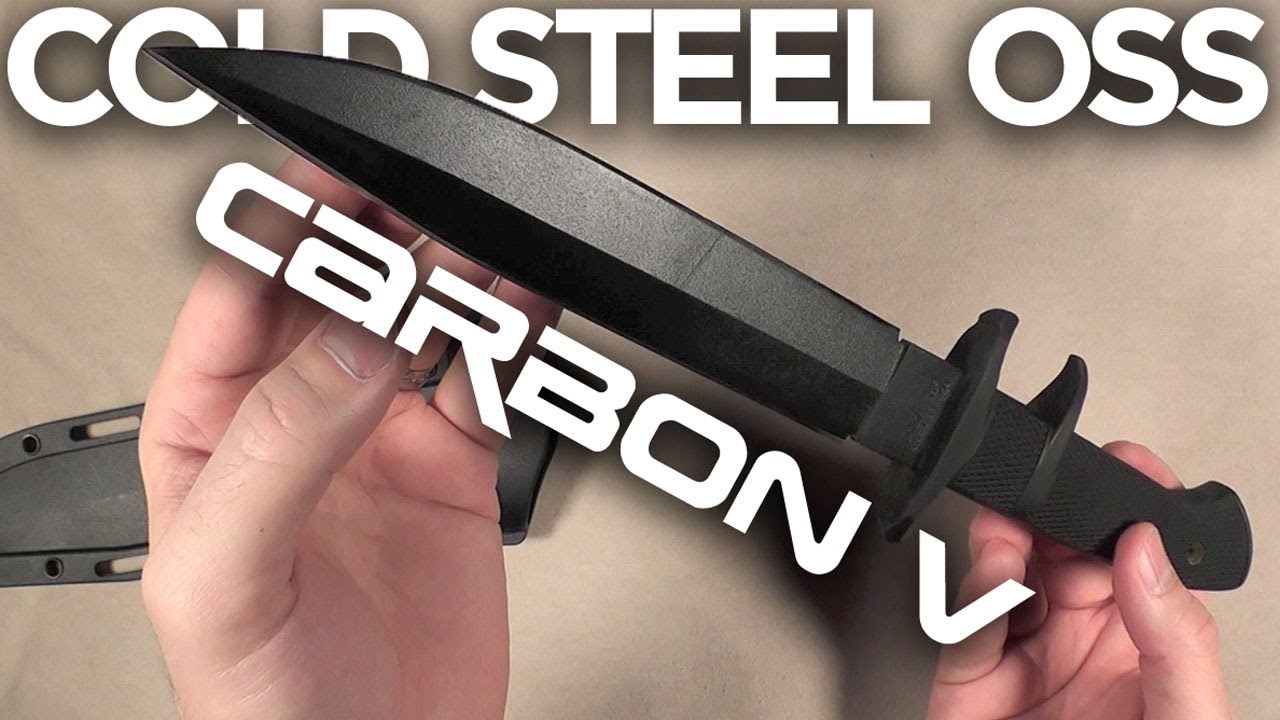 Cold Steel OSS Knife - Carbon V: Quick Look - YouTube