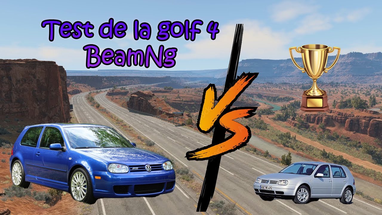 BEAMNG.drive | TEST DE LA GOLF IV | TDI VS R32 !! - YouTube