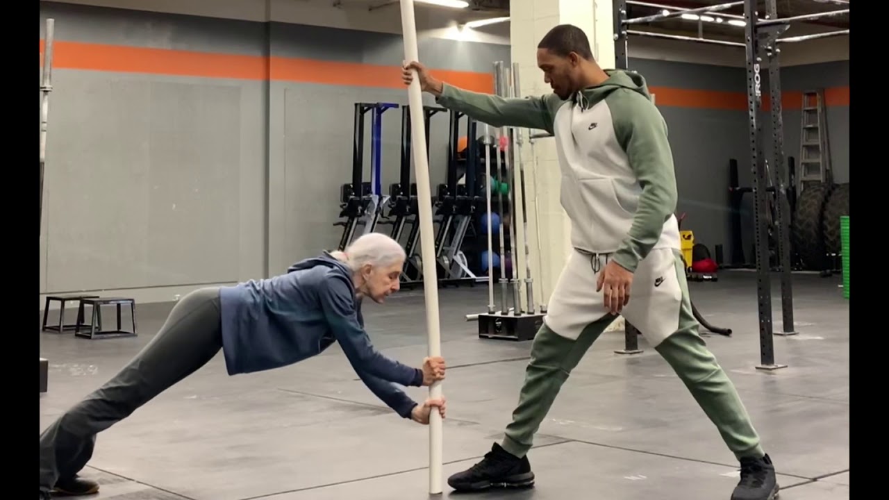 72 -Year-Old PVC Pipe Plank Walk - YouTube