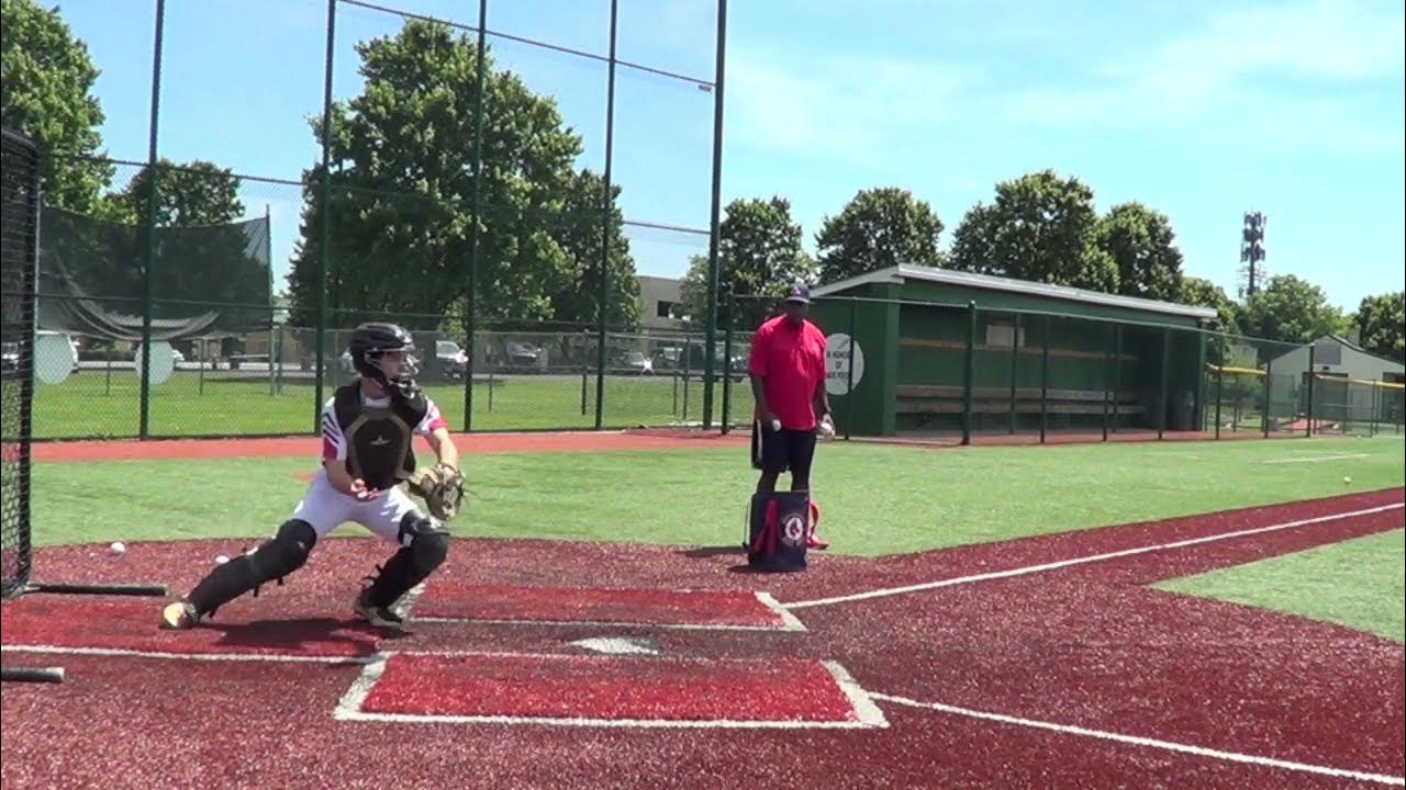 Kaden Hnath Catching - Mid Atlantic Red Sox - Filmed June 2024 - www.PlayInSchool.com - YouTube
