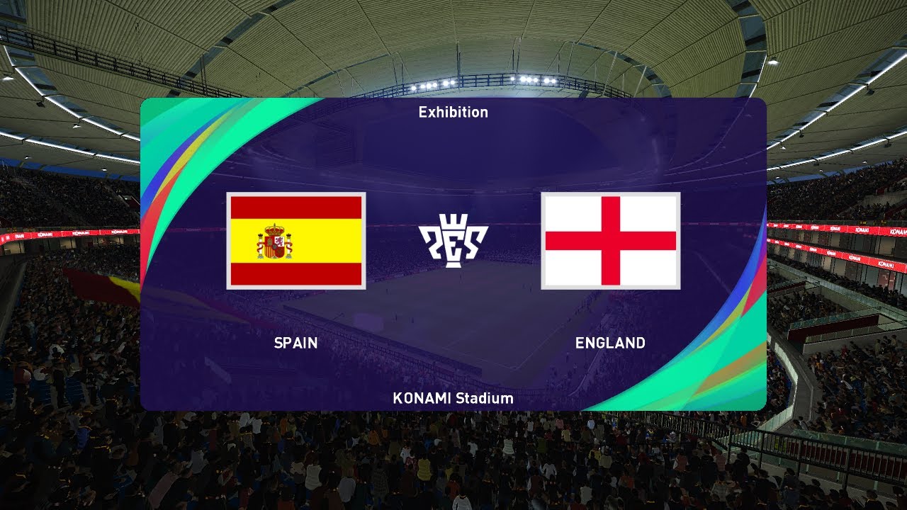 Spain U21 vs England U21 (21/06/2025) UEFA EURO U21 2025 PES 2021 - YouTube