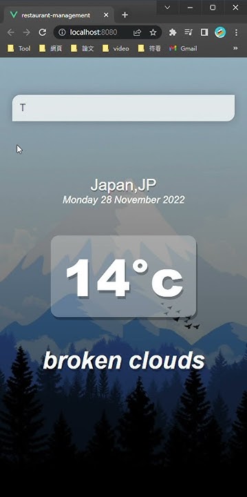 Weather App with Vuejs V3 - YouTube