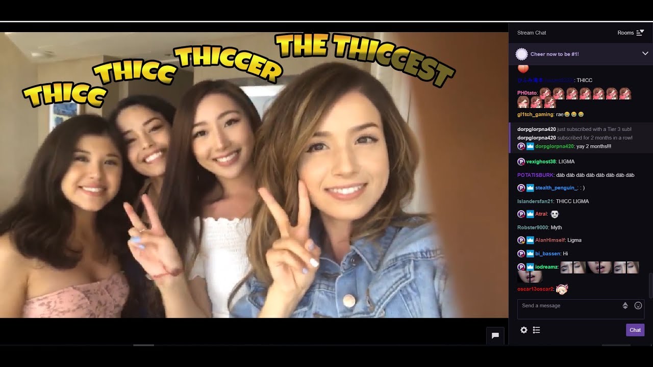 When Thicc Pokimane Streams With Her Thicc Friends - YouTube