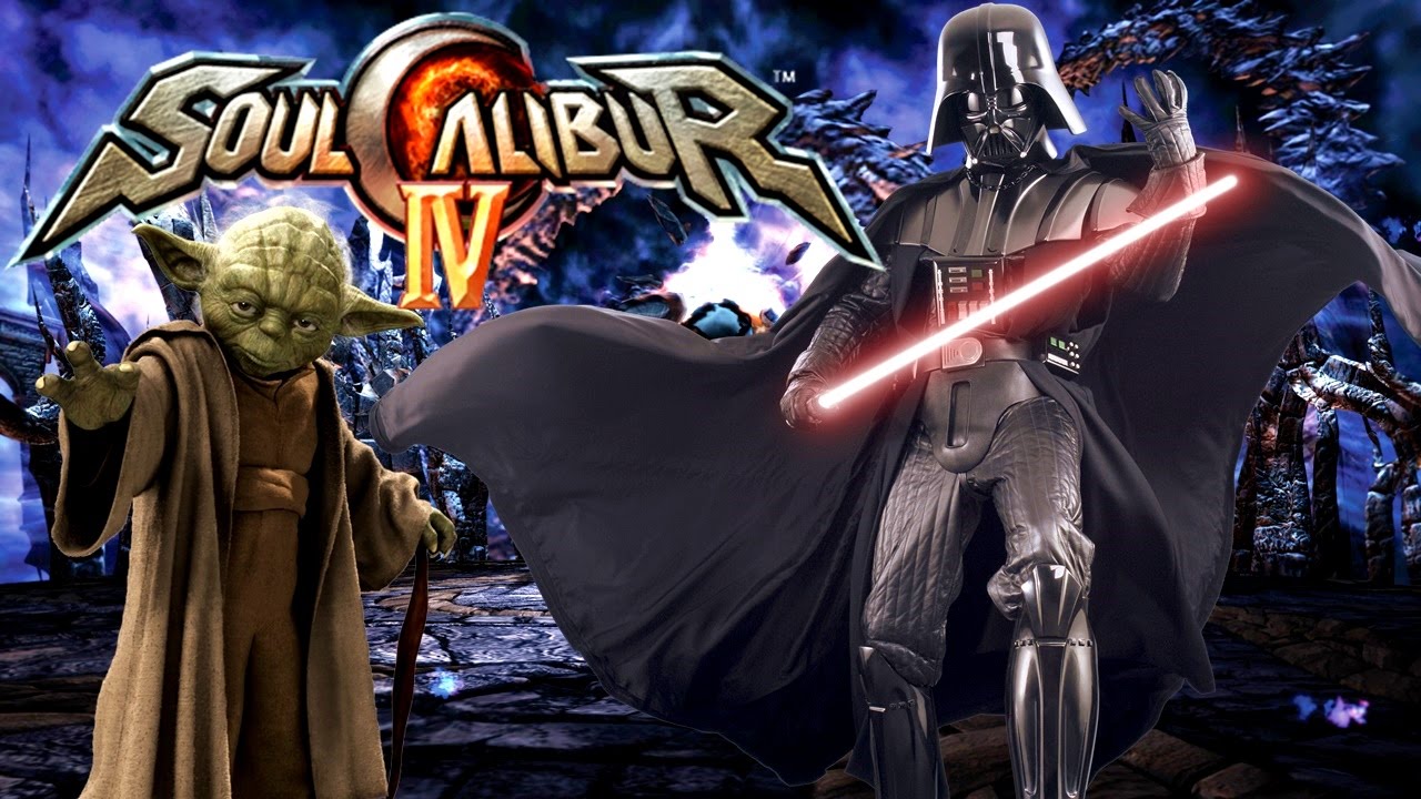 THROWBACK FIGHTING GAME "Yoda VS Vader!" Soulcalibur IV - Star Wars [ X ...