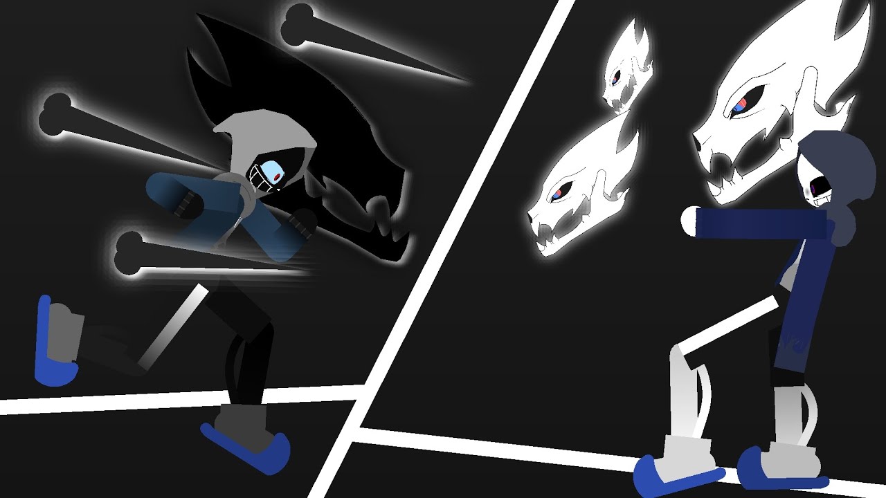 Sticknodes pro| dustdust vs dust sans WIP my 1st 24 frame animation ...