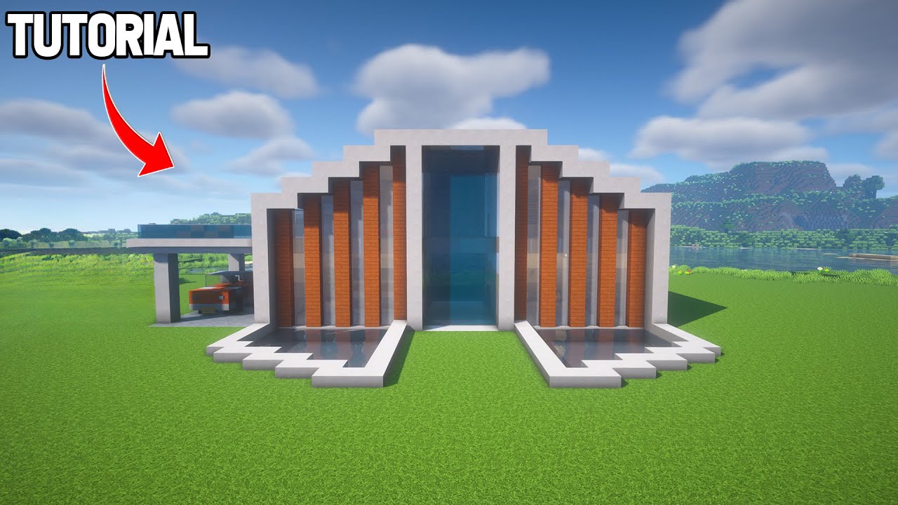 Minecraft: How to Build a Large Modern House Tutorial (#26) - YouTube
