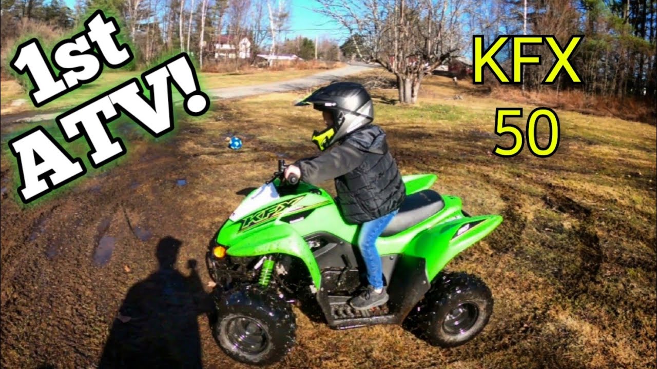 The Best Birthday Gift! 2021 Kawasaki KFX 50! - YouTube