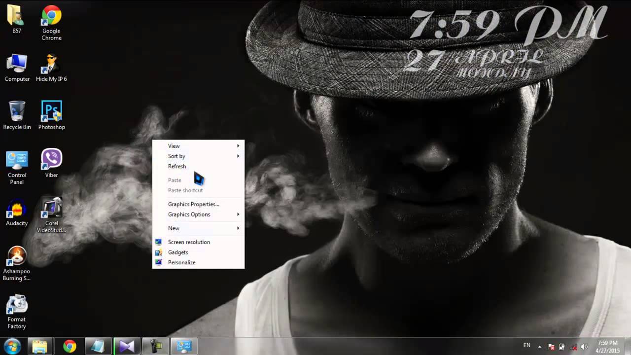 how to change color select win7 - YouTube