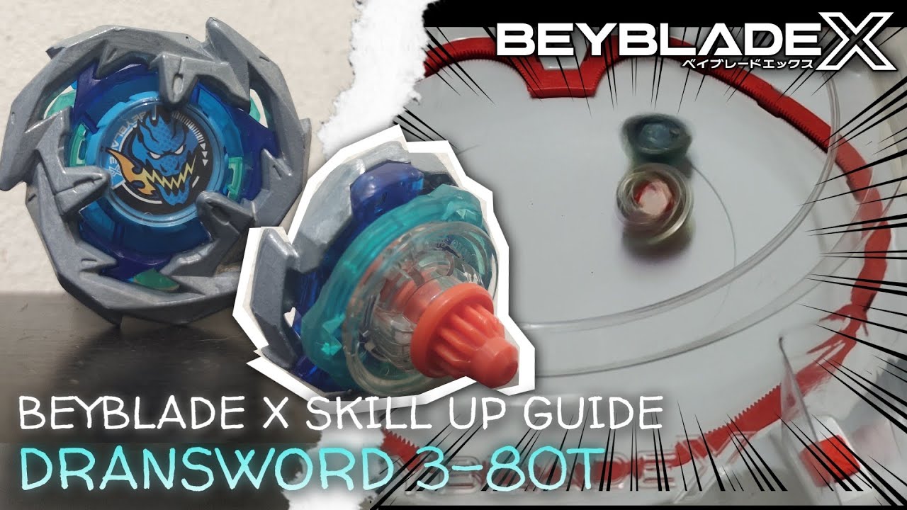 Dransword + Taper ! Beyblade X Skill Up Guide ! Dransword 3-80T combo ...