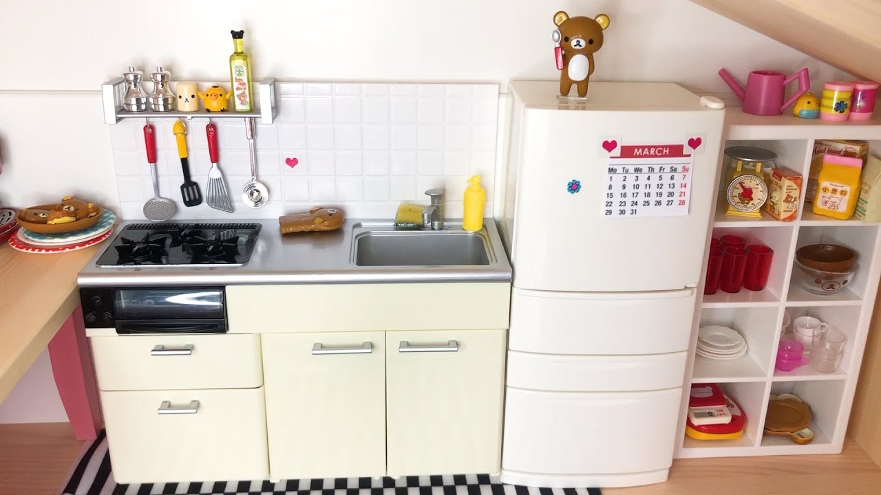 Re-ment Mini Kitchen, Toy Food Cooking, ASMR, Miniature Breakfast ...