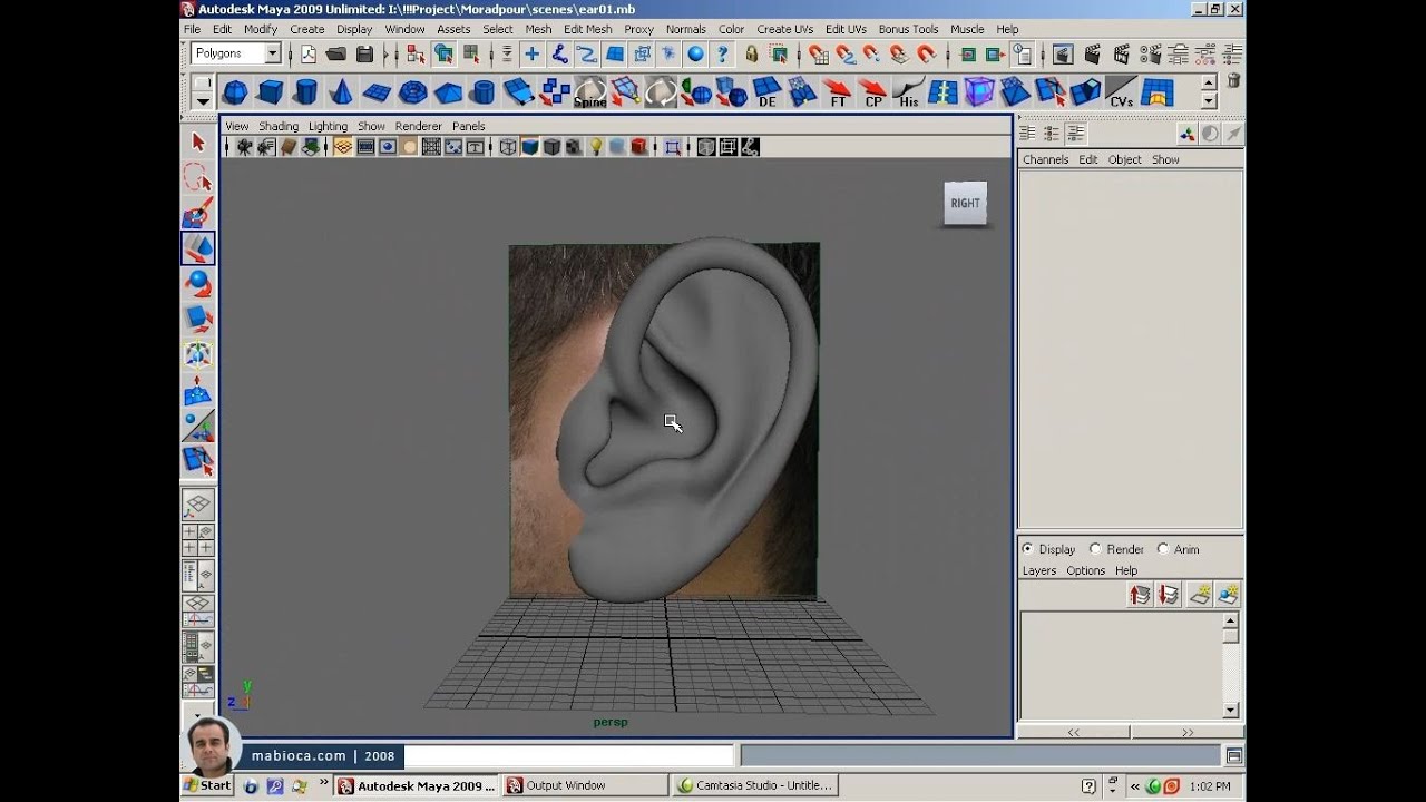 Human Head Modeling (Speed Modeling - Part 1/3) - YouTube