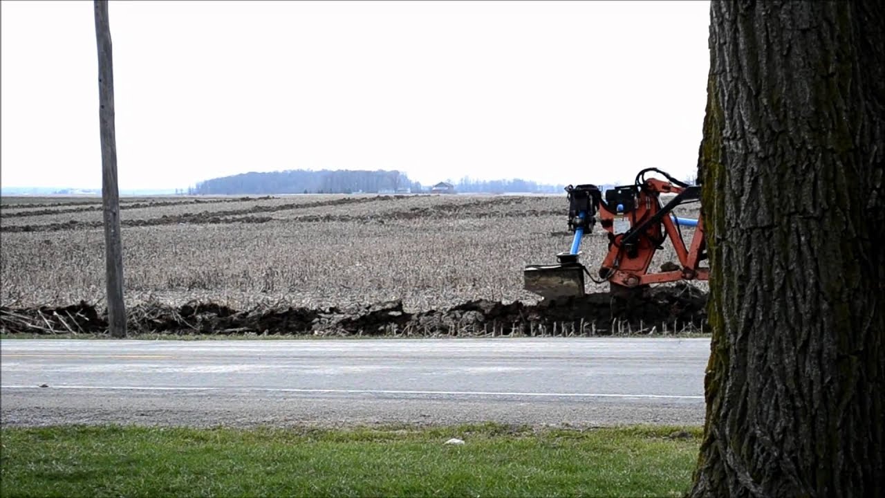 Bron 550 Drainage Plow - YouTube