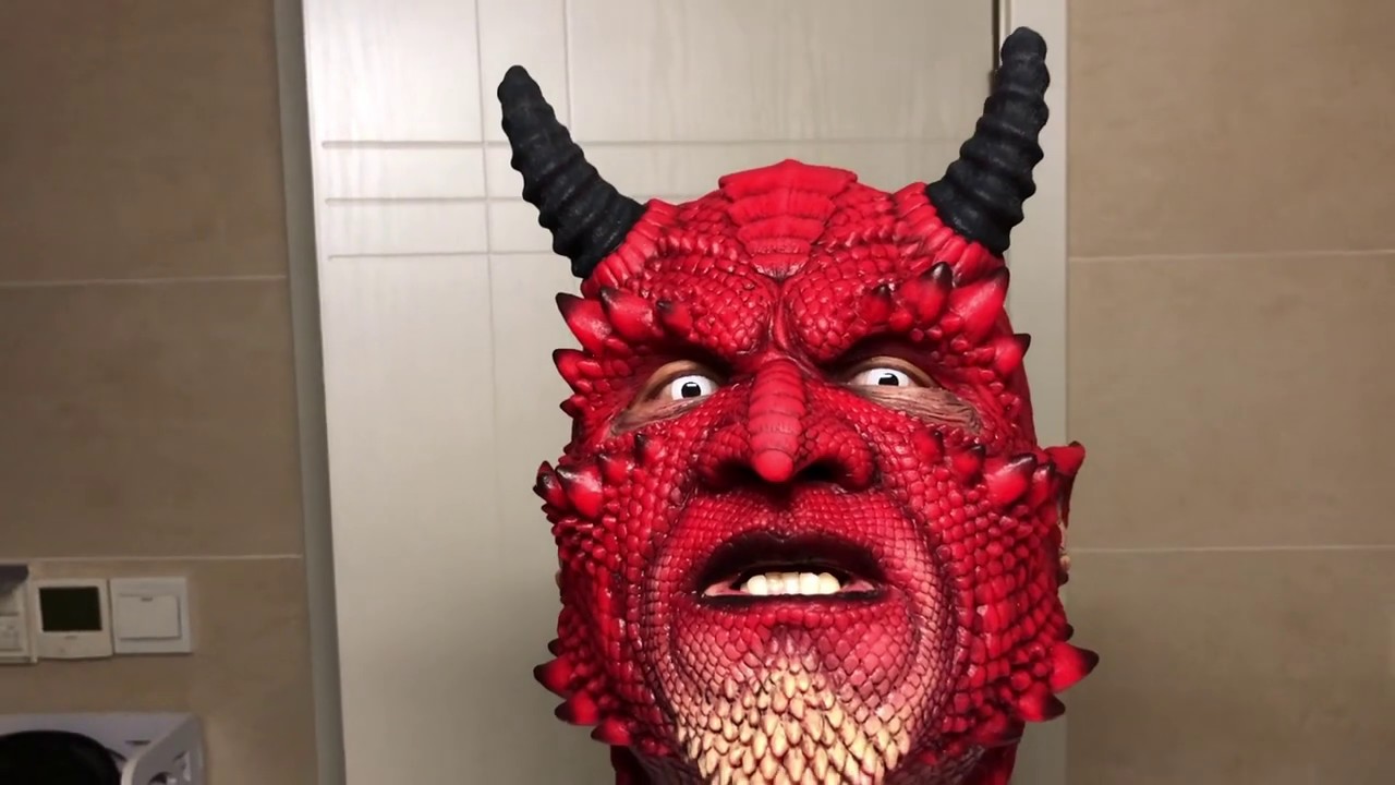 CFX classic Belial Red Demon Mask - YouTube