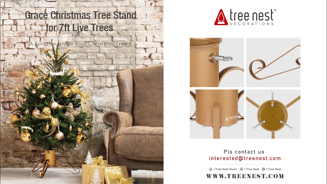 How To Install Grace Christmas Tree Base/Stands for Real Trees？-Tree ...