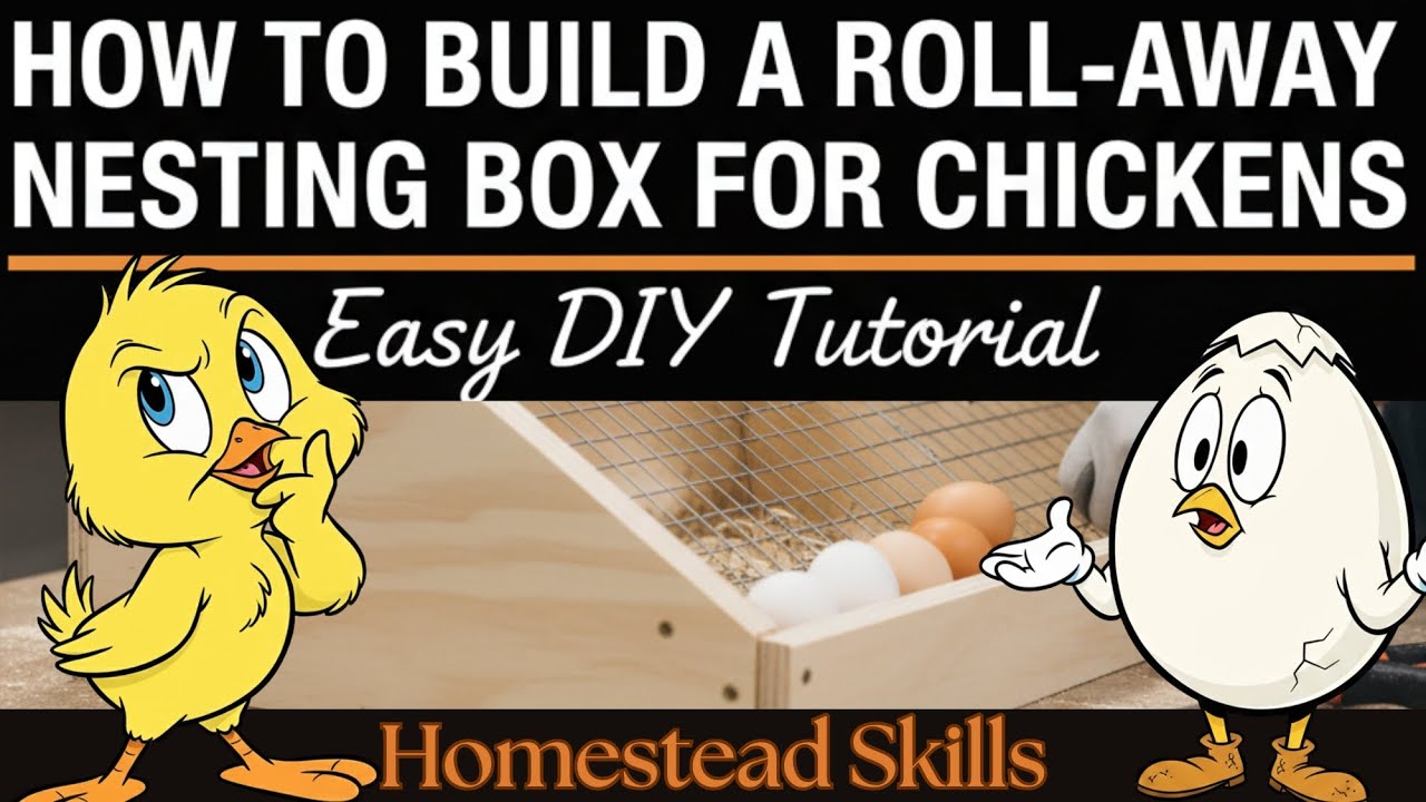 DIY Roll-Away Nesting Box: A New Way 🐔 - YouTube