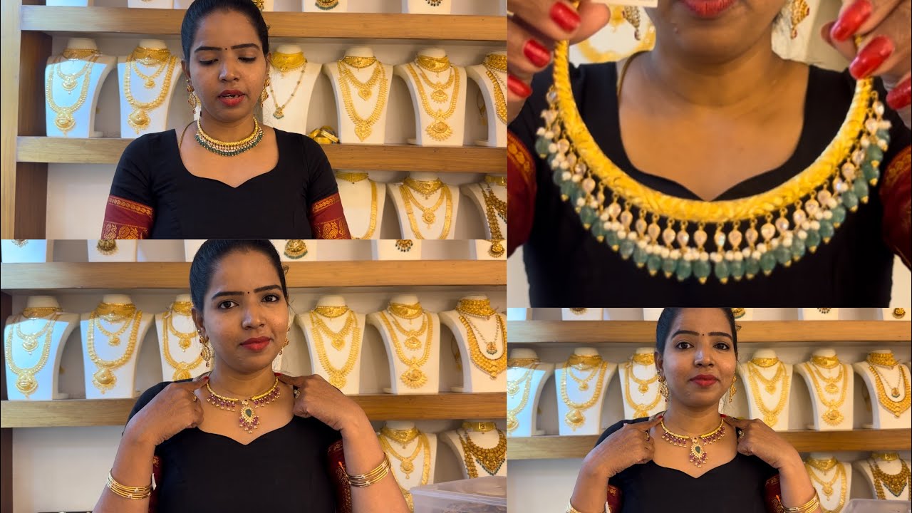 2 Grams Earrings 7 Grams Gold Casting Necklace Chain |Trending Kanti ...