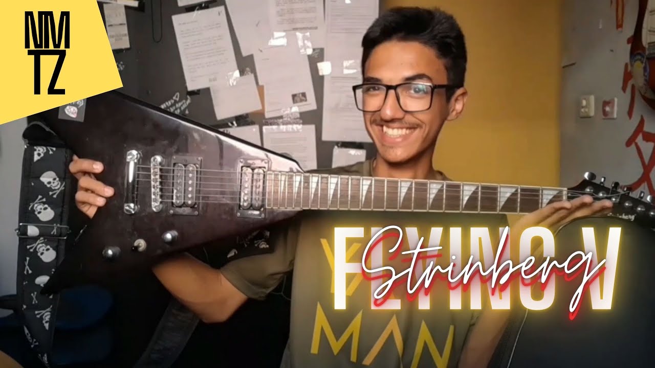Review GUITARRA FLYING V STRINBERG CLG45! - YouTube
