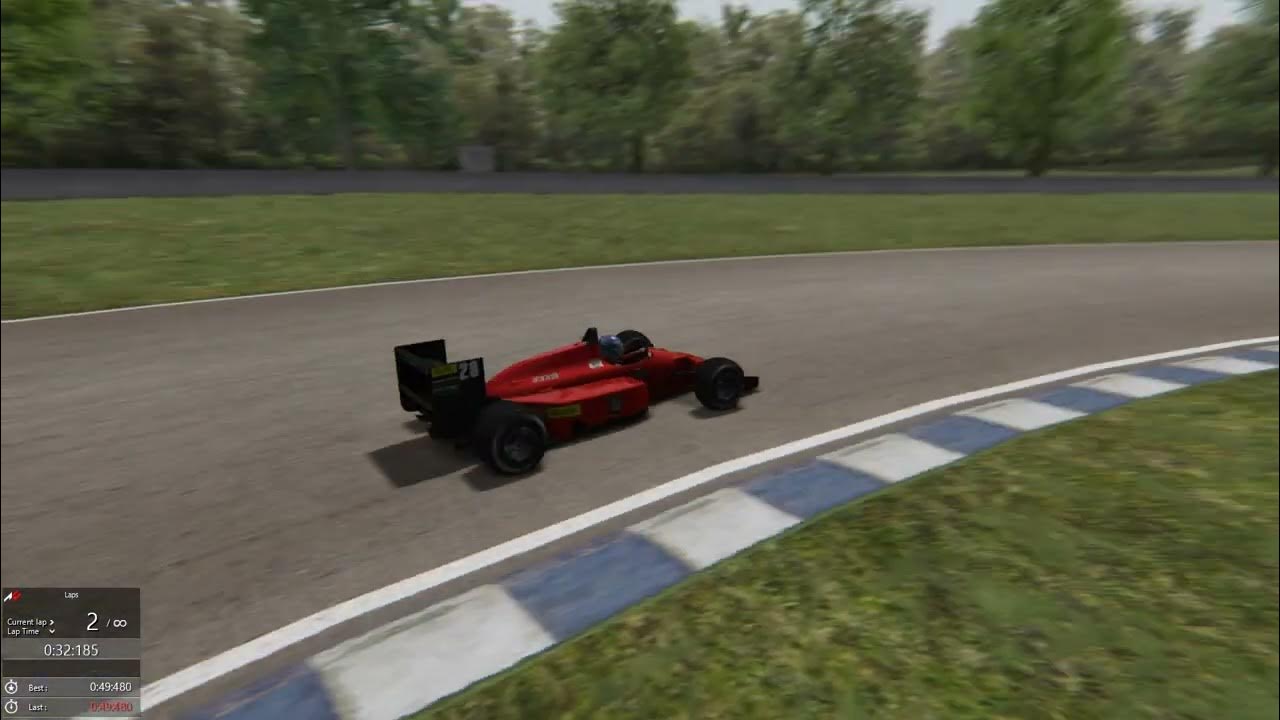 Assetto Corsa Newbury 2002 Formula RSS 1986 V6 v1 World Record 48.777 TV Cam - YouTube